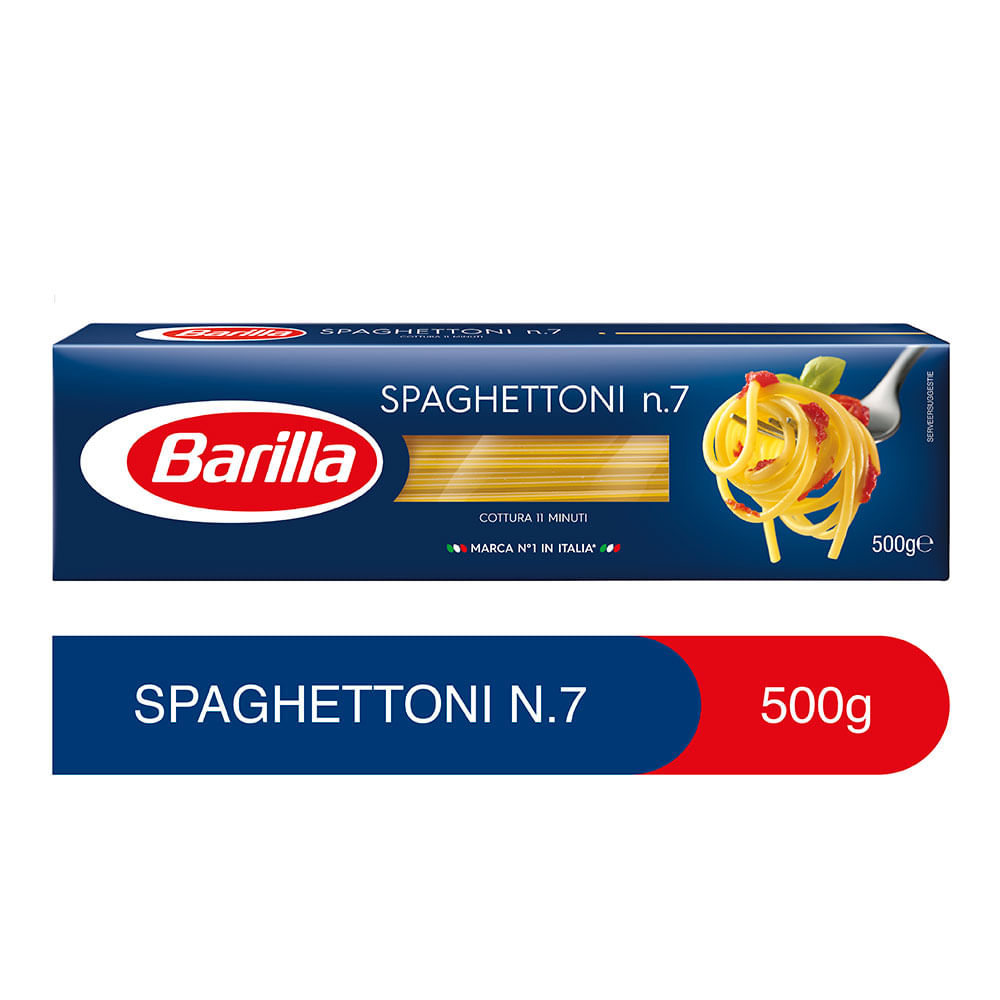Spaghettoni Barilla # 7 Caja 500 g - Wong.pe