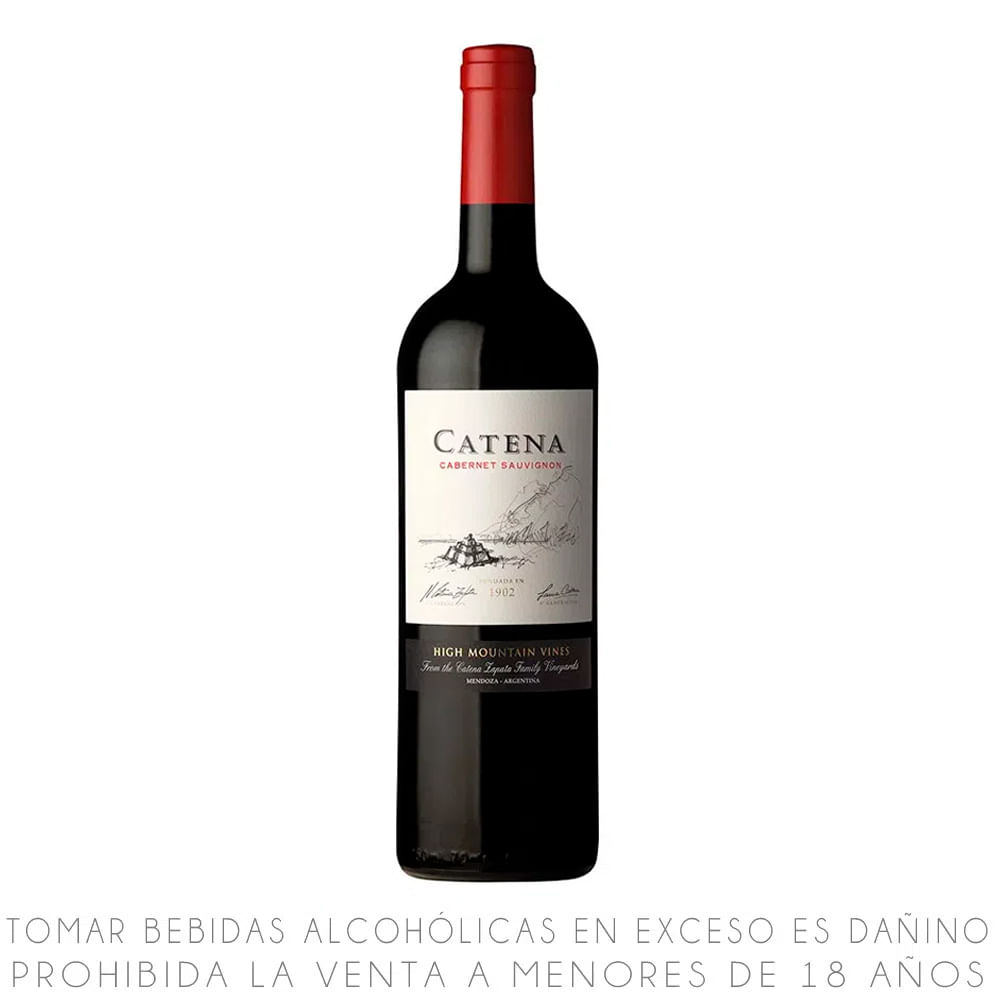 Vino Tinto Cabernet Sauvignon Catena Botella 750ml - Wong.pe